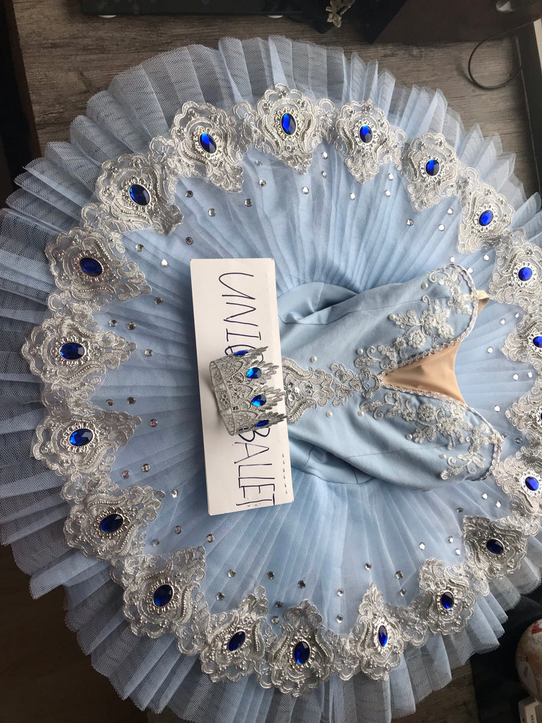 Blue Bird Classic Ballet TuTu Costume Crown Set Light Skye Blue Ballet ...